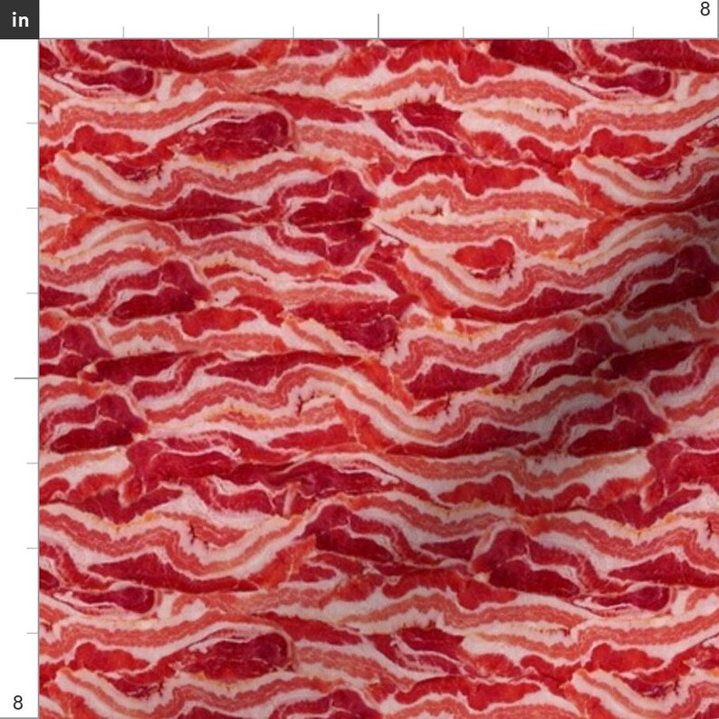 Meat Fabric Bacon by Sufficiency Meat Food Breakfast Pork - Etsy