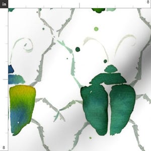 Watercolor Beetle Fabric Beetle Pattern by Karismithdesigns Summer ...