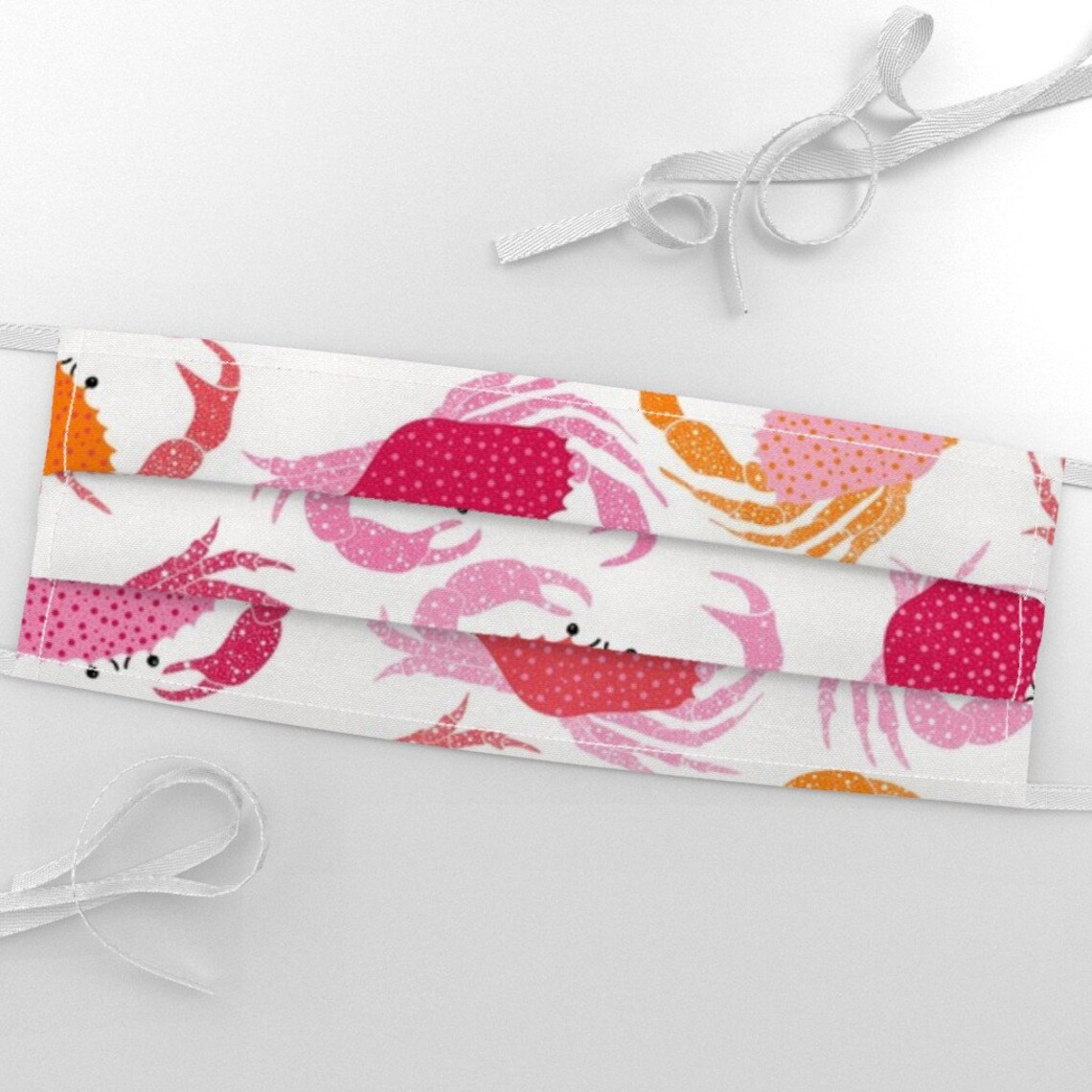 Pink Beach Summer Crabs Ocean Pattern Fabric Crabs Pink - Etsy