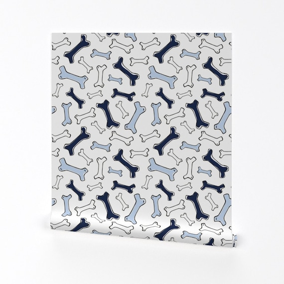 Blue Dog Bone Wallpaper