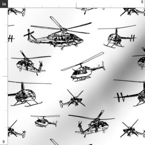 Helicopters Fabric Helicopters Small by Thinlinetextiles Helicopters ...