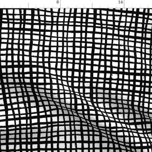 Black and White Fabric Grid Black & White Scandi Minimal Design by ...