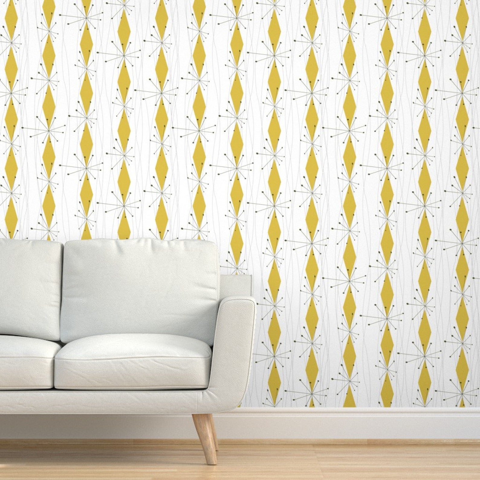Atomic Wallpaper 60s by Themadcraftduckie Atomic Geo - Etsy