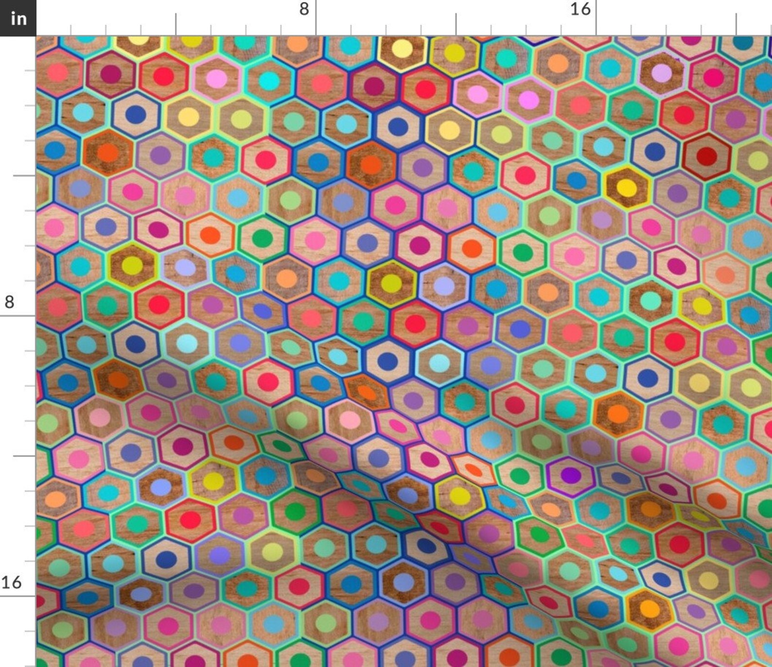 Geometric Artist Colored Pencils Fabric Colored Pencils by | Etsy