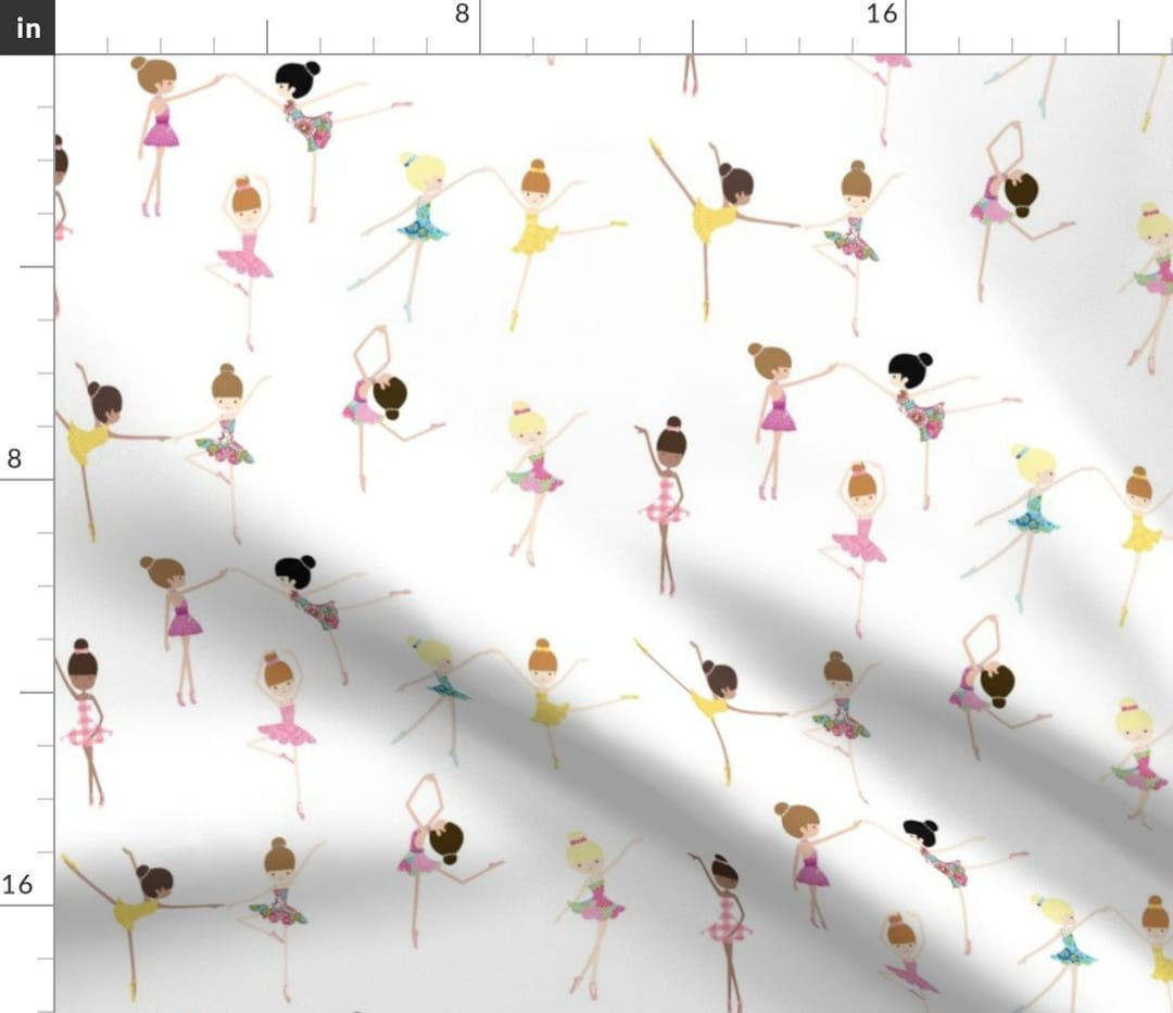 Girls Ballet Fabric Born to Dance the Ballet by - Etsy