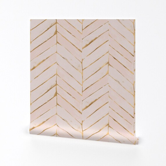 Pink Ombre Chevron Background