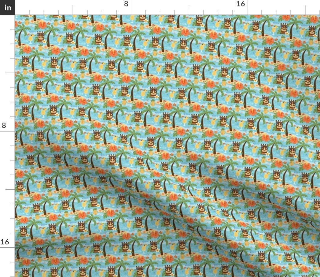 Island Fabric Island Tiki Party by Designs by Lisa K Fun - Etsy
