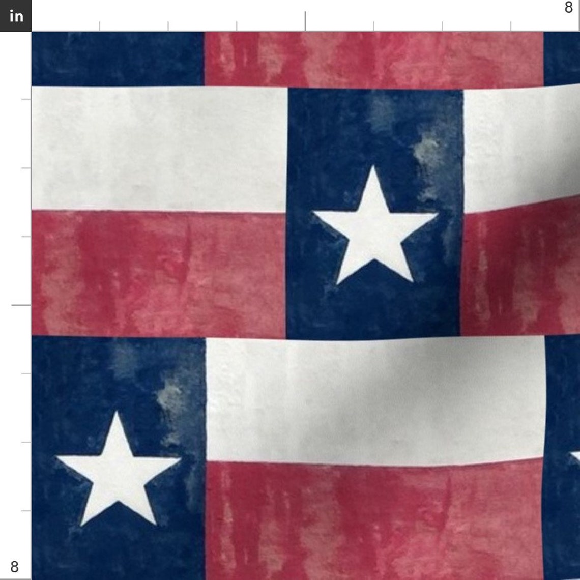 Texas Flag Fabric Colors of Texas by Susaninparis | Etsy