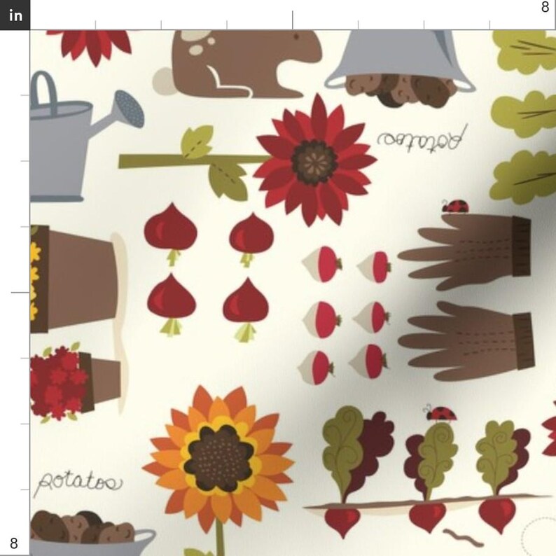 Gardening Roots Fabric - Root Veggies and More 1 by Stacyiesthsu ...