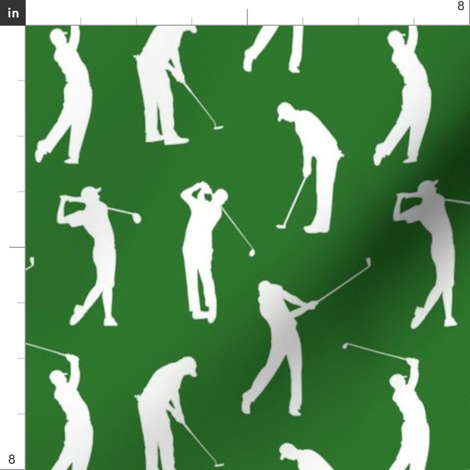 Golfers Fabric Golfers on the Fairway by Thin Line Textiles Golf Game ...