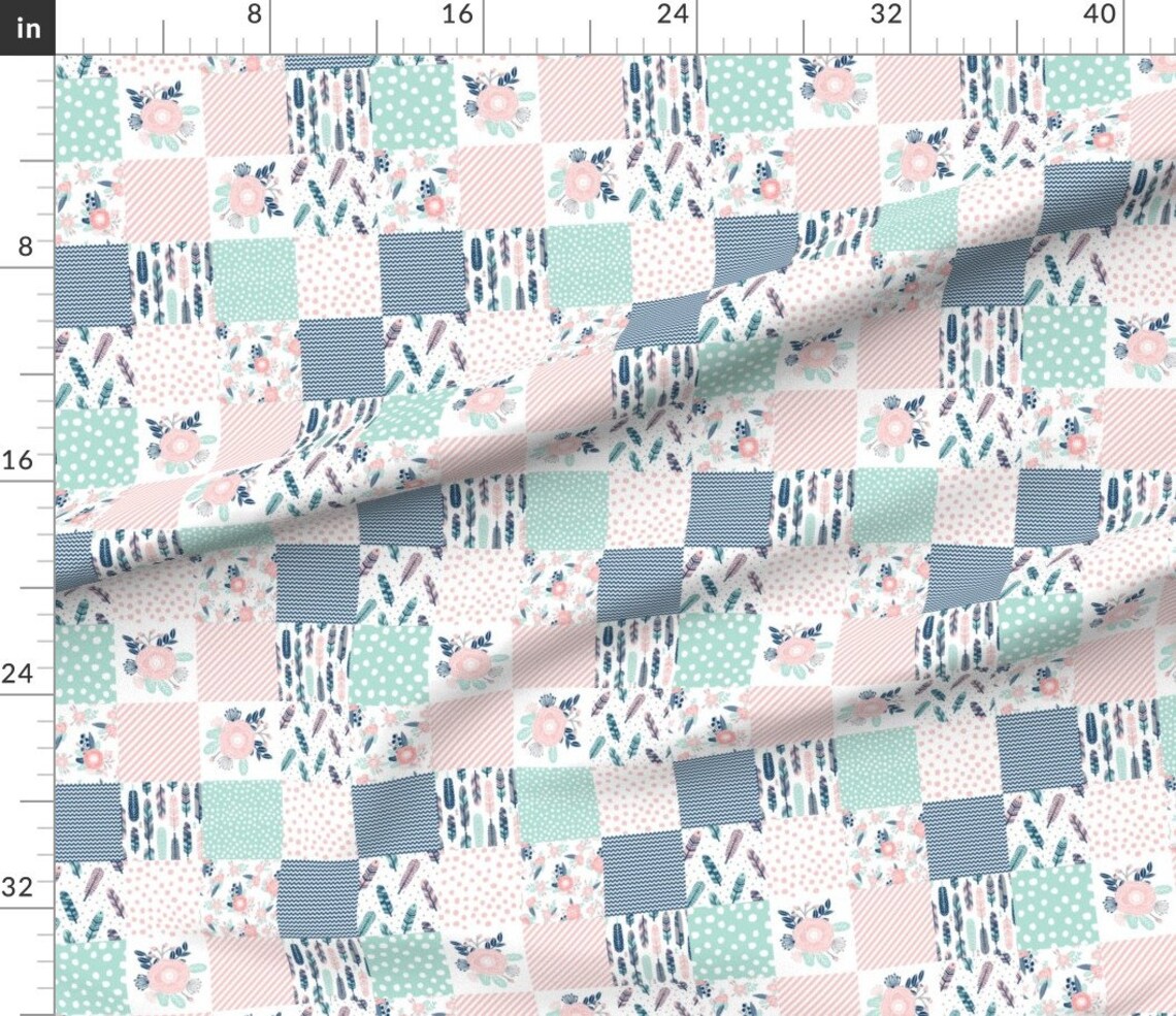 Cheater Quilt Fabric Cheater Quilt Wholecloth Baby Blanket | Etsy