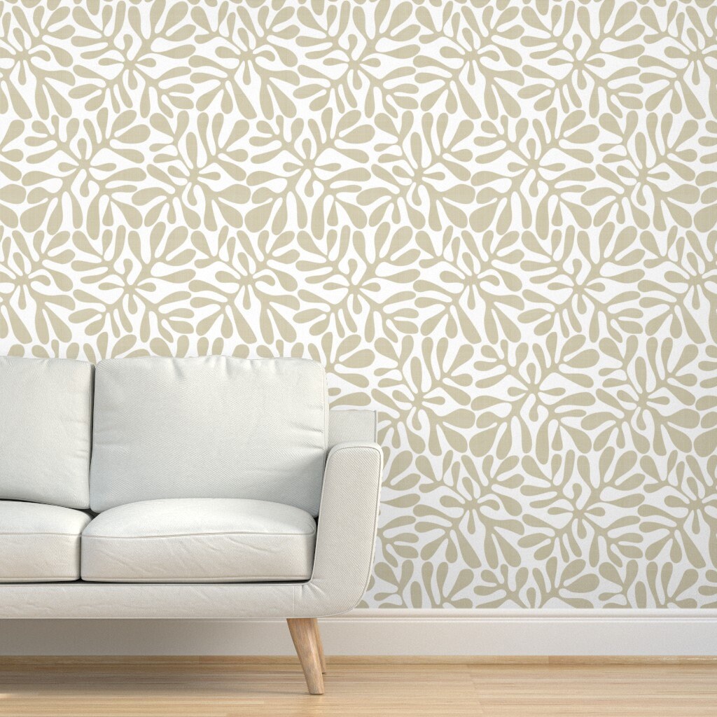 Aboriginal Wallpaper Tan Block Print by Danika Herrick - Etsy