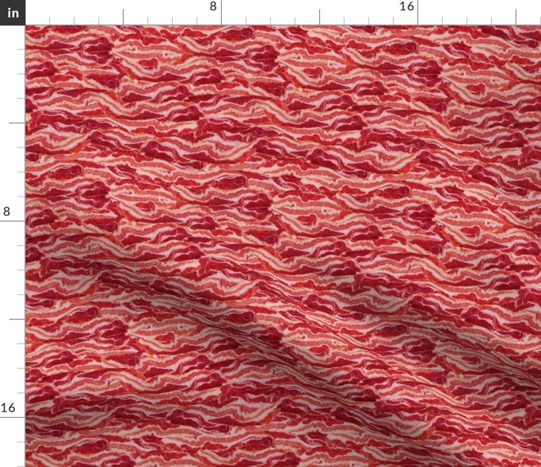 Meat Fabric Bacon by Sufficiency Meat Food Breakfast Pork Fat Realistic ...