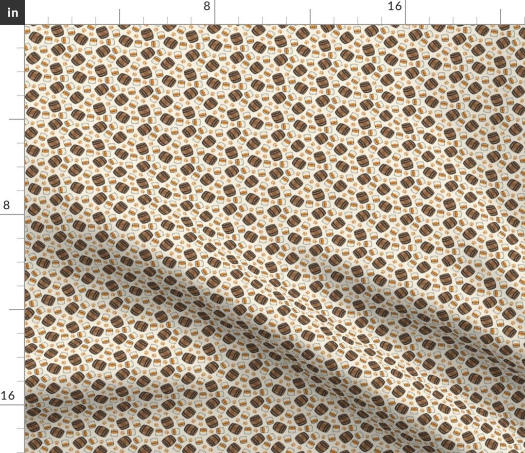 Whiskey Fabric Whiskey and Paws Tiny Scale by - Etsy