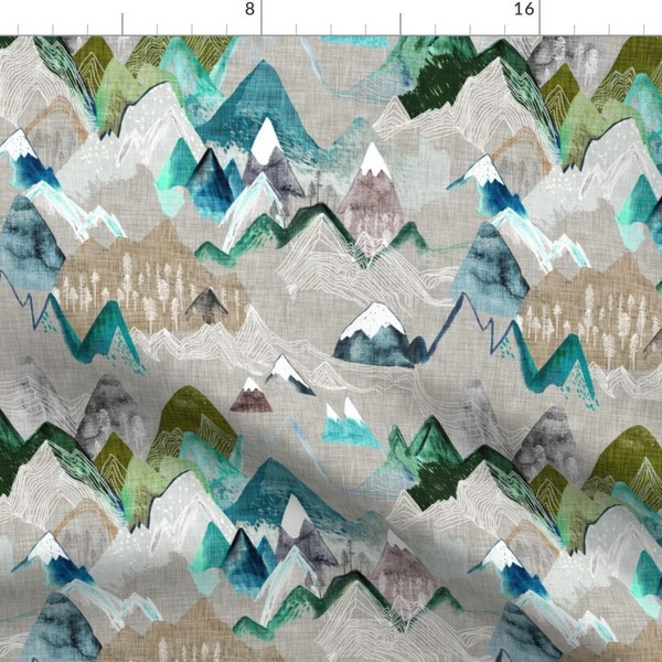 Mountain Fabric - Etsy