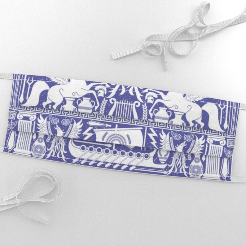 Myth Fabric Ancient Greek Mythology Purple by Famenxt | Etsy