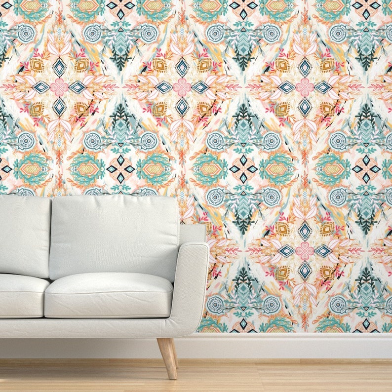 Tile Wallpaper Wonderland in Spring Small Print by Micklyn - Etsy