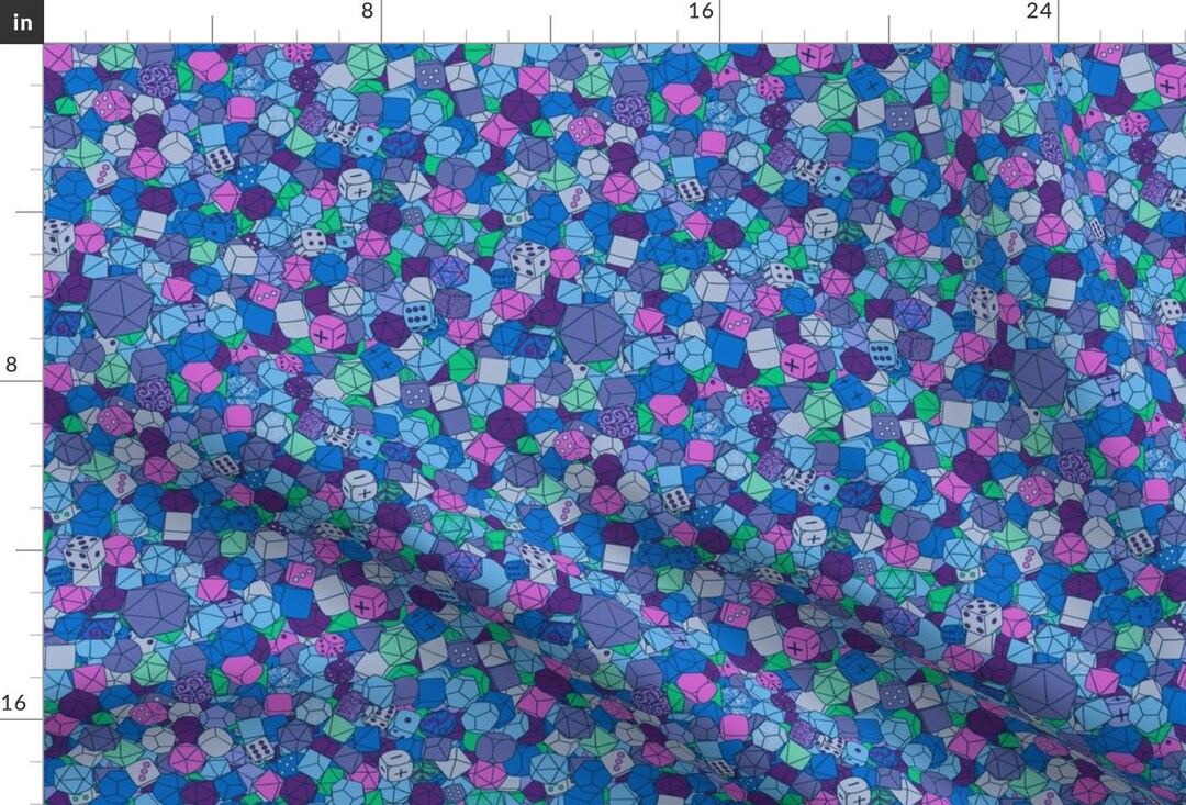 Dice Fabric Dice Galore Magic by Pi-ratical Dice Board Game Nerdy Geeky ...