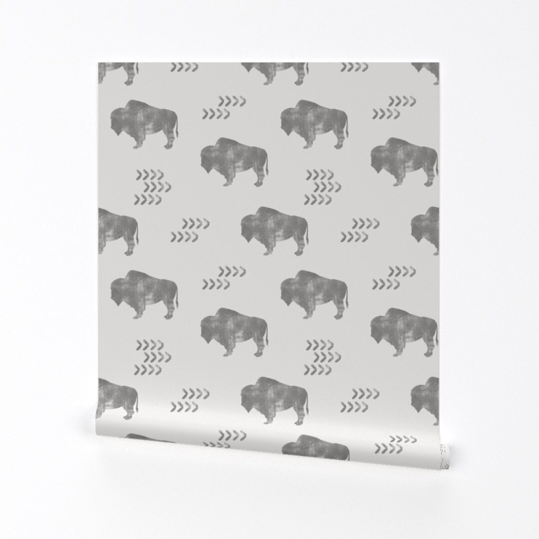 Buffalo Wallpaper Distressed Buffalo by Littlearrowdesign Buffalo ...