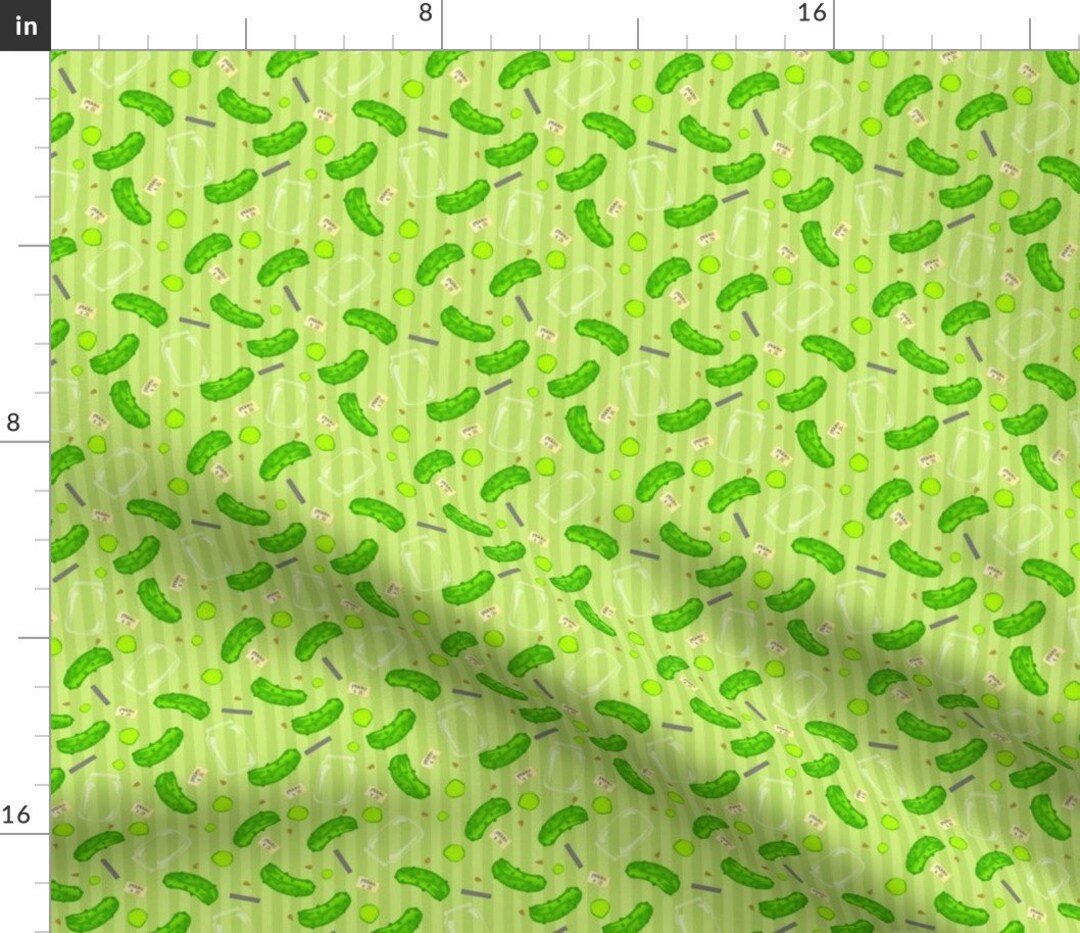 Pickle Fabric Pickles, Mason Jars Dill Seeds by Jayhutch Pickle Jar ...