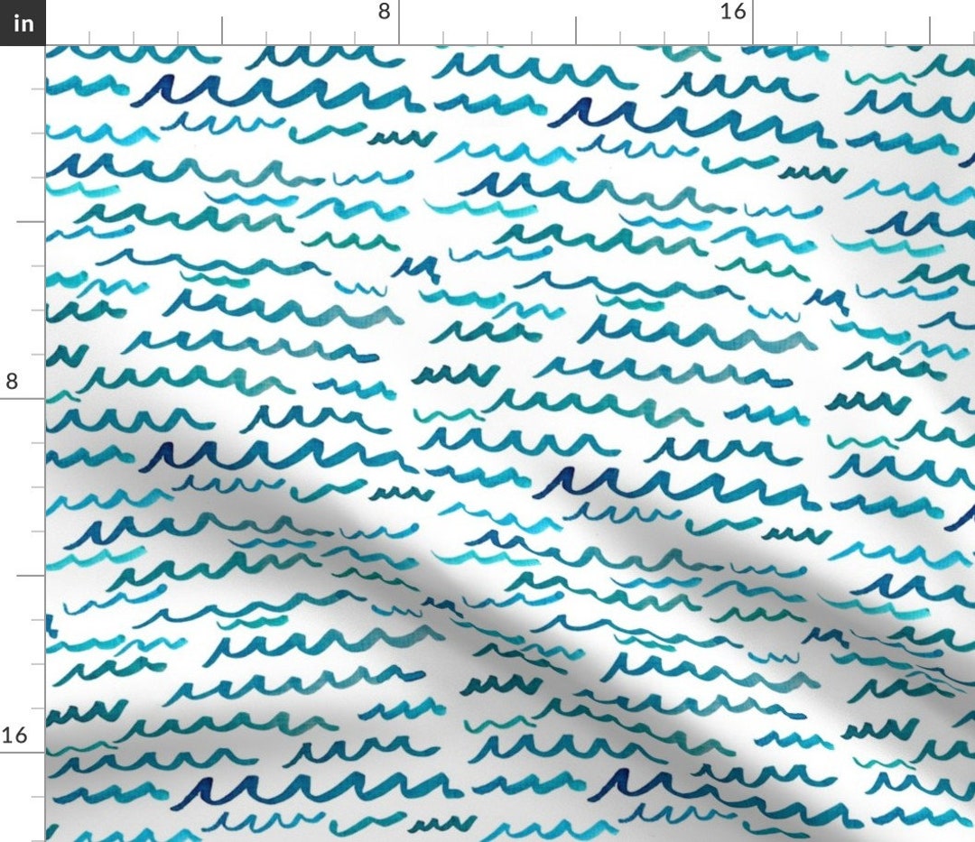 Small Beach Waves Fabric Beach Waves by Hipkiddesigns - Etsy
