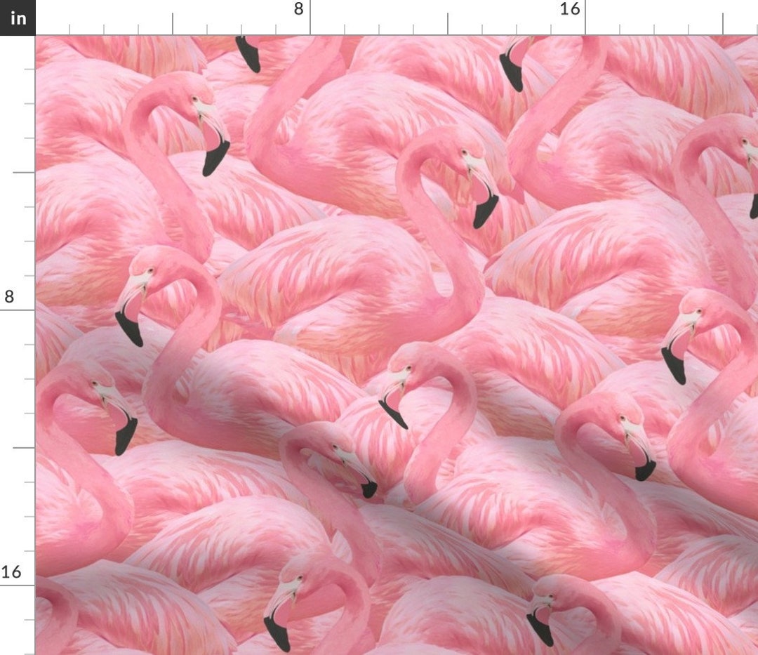 Vintage Flamingo Fabric Flamingo Fever in Pink by - Etsy
