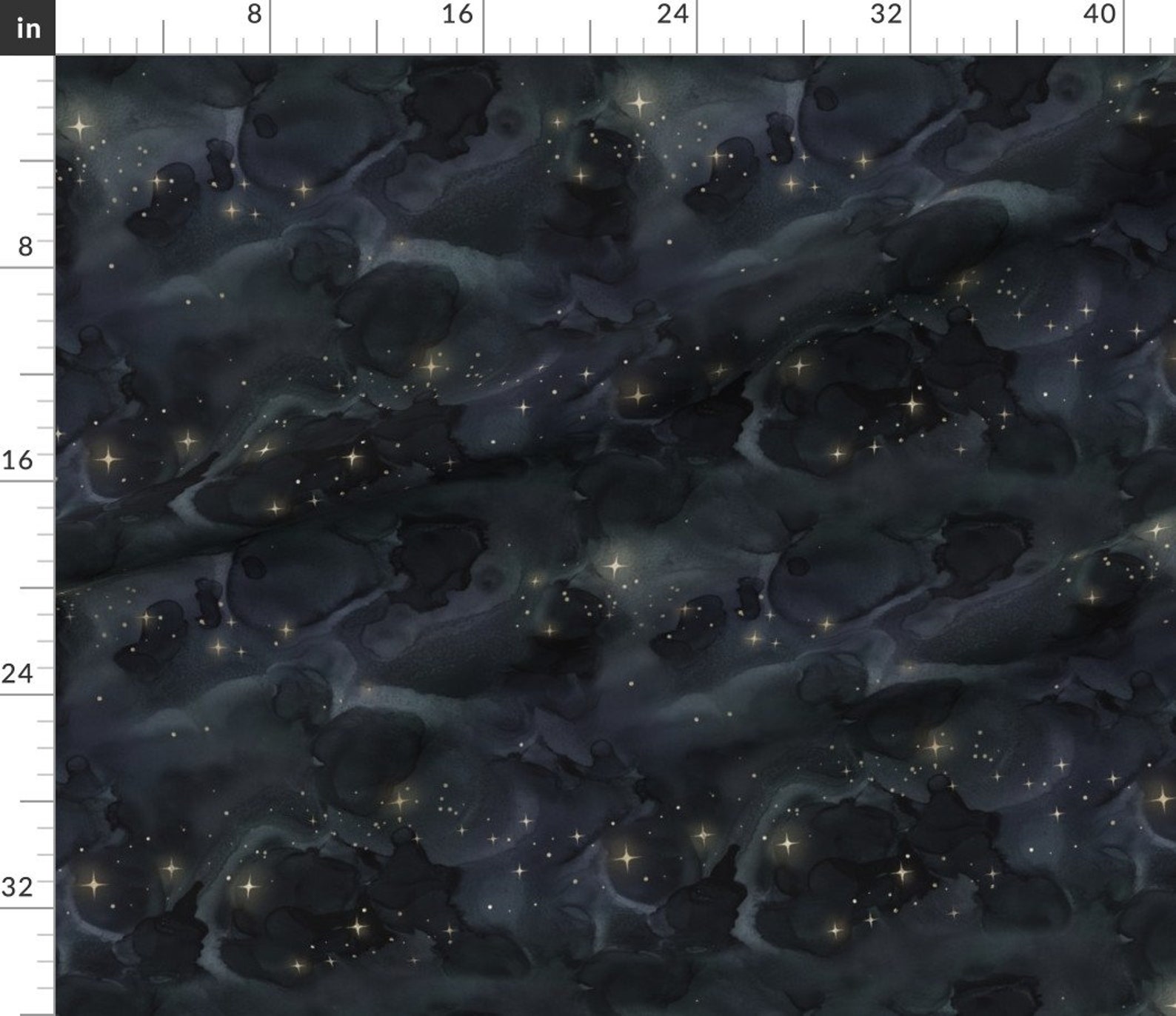 Night Sky Fabric Mystical Night Sky by Sugarpinedesign - Etsy