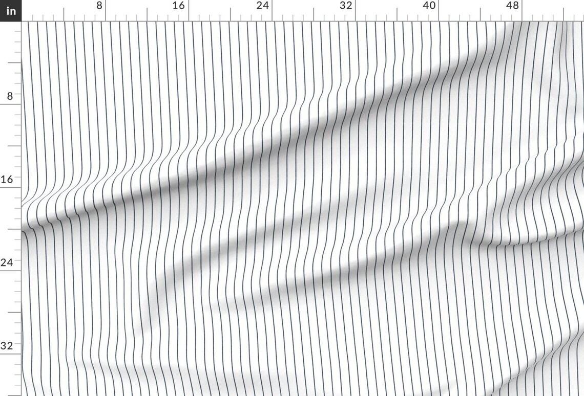 Pin Stripes Fabric - Navy Pin Stripes by Littlearrowdesign - Pin Stripe ...