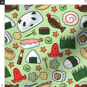 Kawaii Bento Box Fabric Bento Box by Amber Morgan Kawaii - Etsy