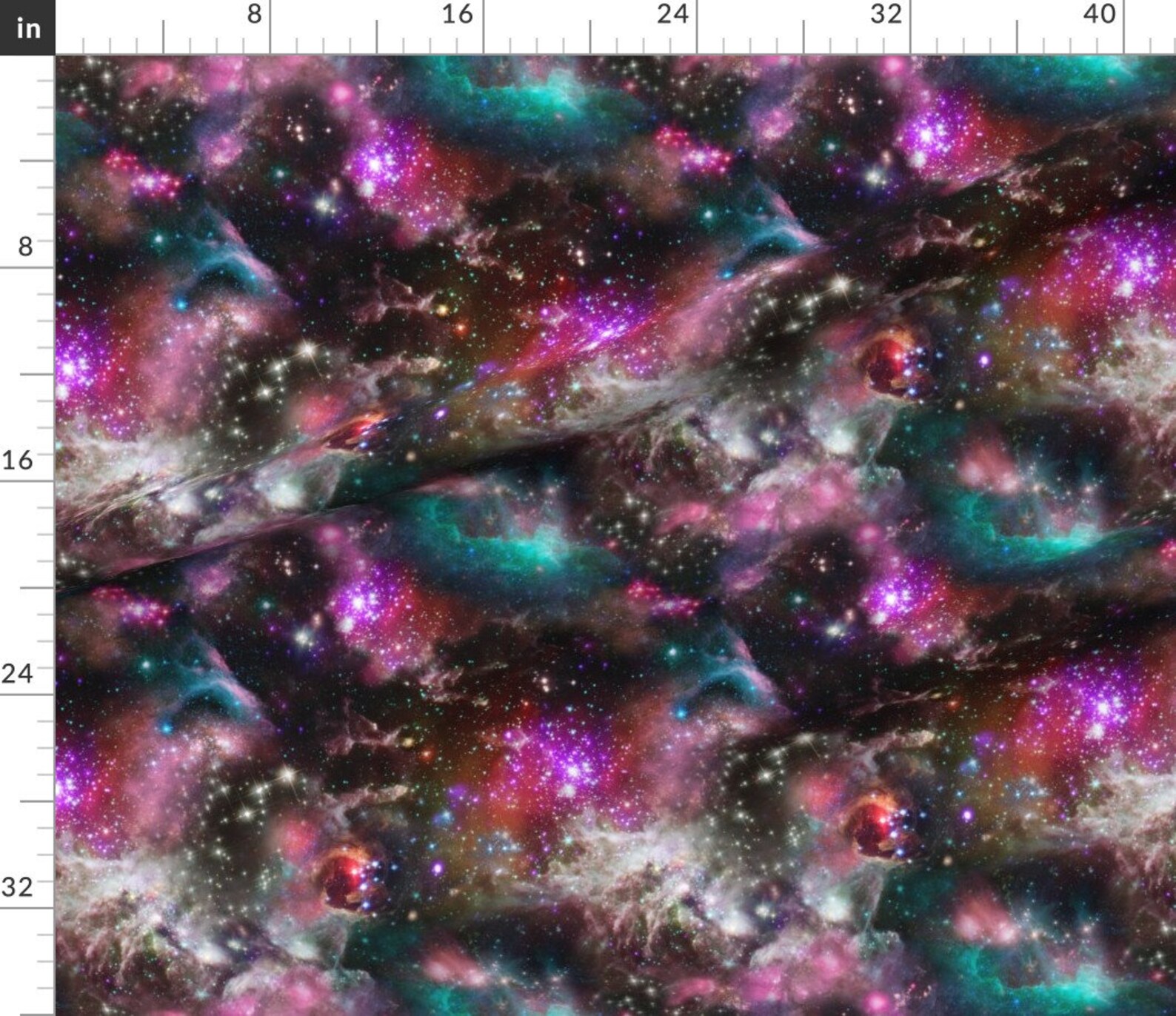 Space Stars Fabric Space Collage by Teja Jamilla Space | Etsy
