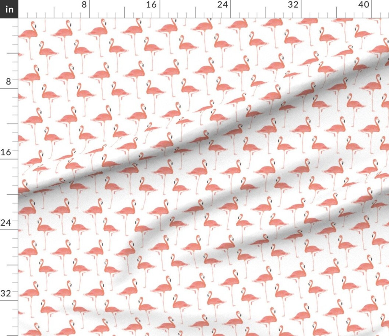 Pink Summertime Flamingo Fabric Pink Flamingos Tropical by - Etsy