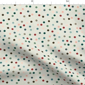 Multi-colored Dots Fabric Multi-colored Dots By Katherine | Etsy