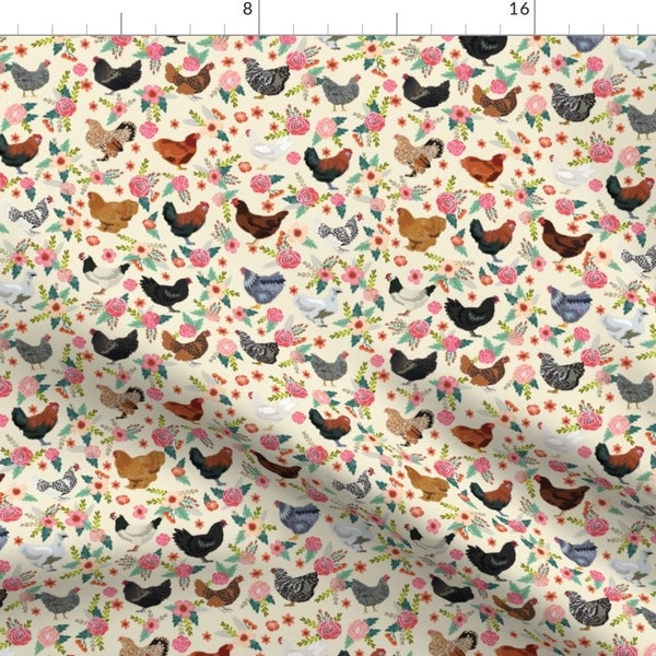 Chicken Fabric - Etsy