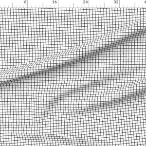 Grid Black and White Geometric Fabric Abstract Geometric | Etsy