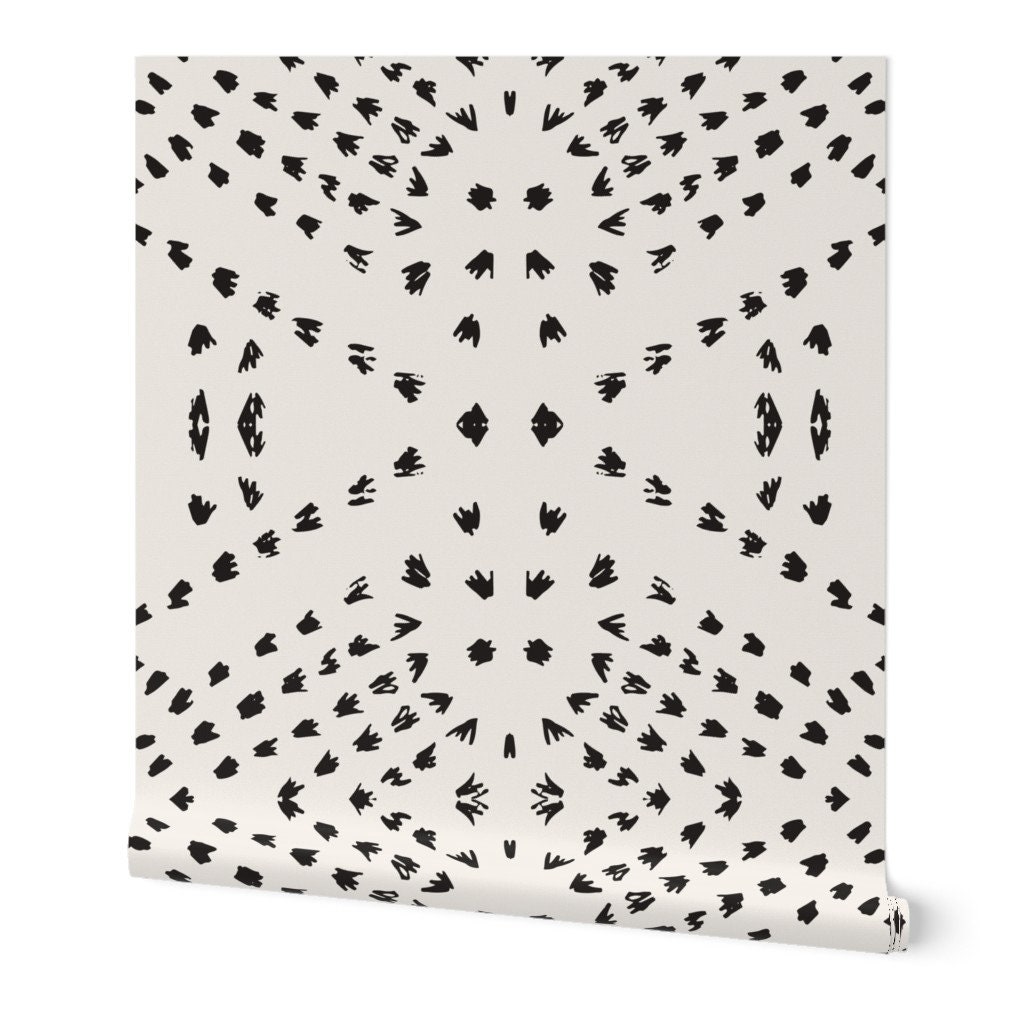 Boho Dots Wallpaper Boho Tile Large by Holli Zollinger - Etsy
