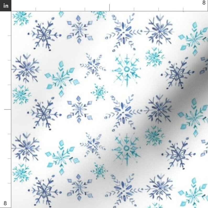 Snowflake Fabric Snowflakes by Erinanne Snowflakes Snow - Etsy