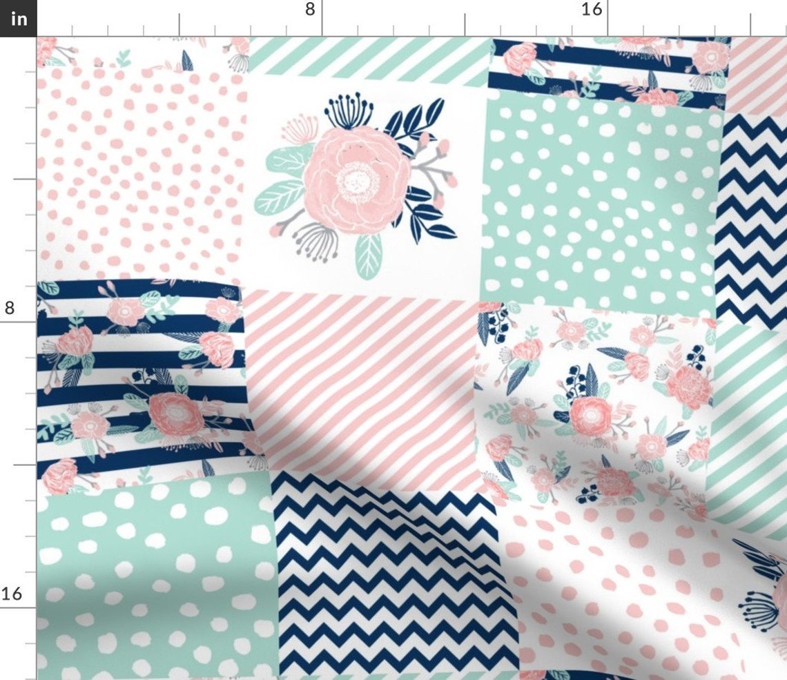 Wholecloth Quilt Fabric Cheater Quilt Fabric Girls Fabric | Etsy