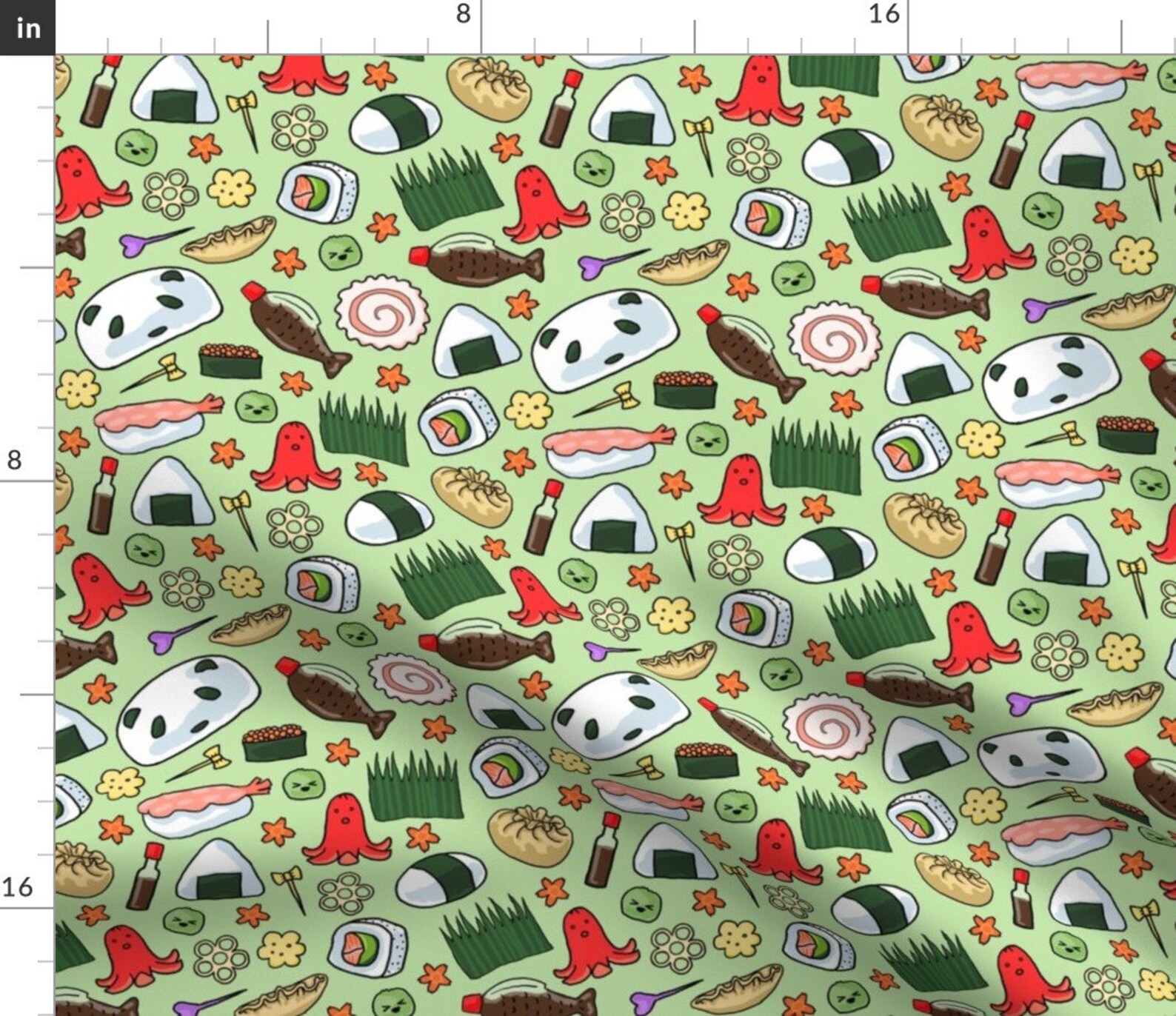 Kawaii Bento Box Fabric Bento Box by Amber Morgan Kawaii - Etsy