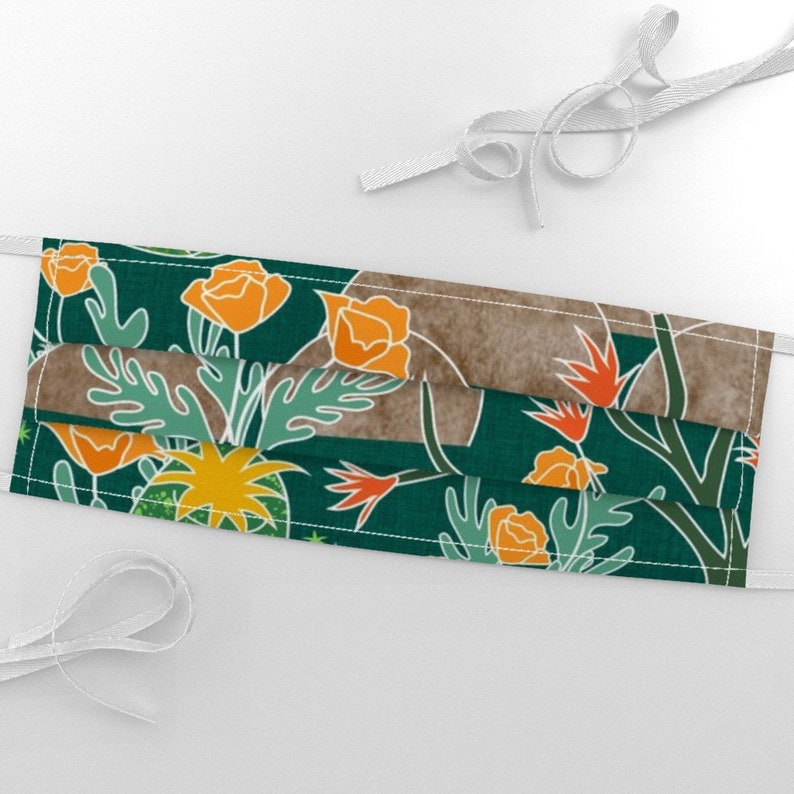 Super Bloom Cactus Fabric Rain the California Superbloom by | Etsy