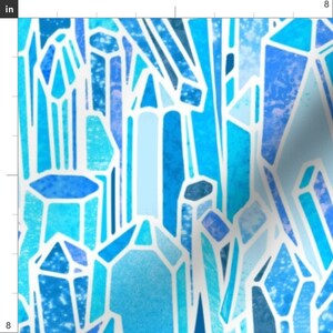 Blue Crystals Fabric Crystals by Jadegordon Crystals Gemstone Rock ...
