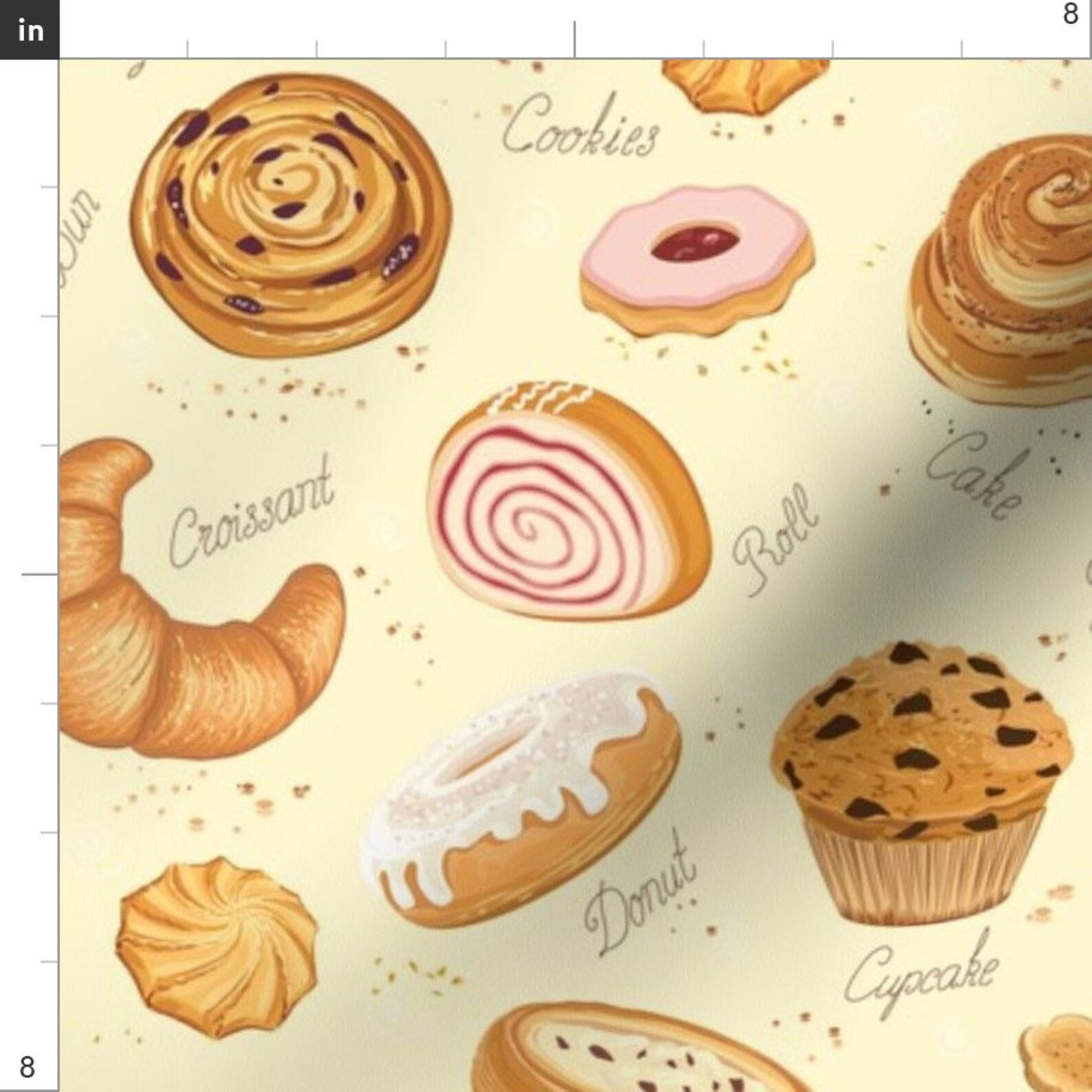 Pastries Fabric Pastries by Sandityche Pastries Dessert - Etsy
