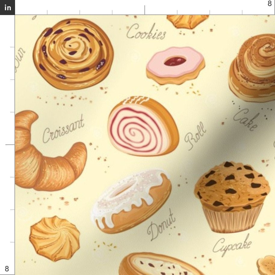 Pastries Fabric Pastries by Sandityche Pastries Dessert | Etsy
