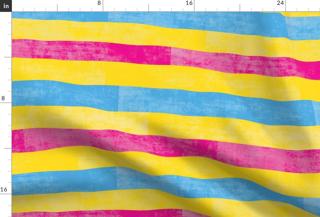 Lgbtqia Fabric - Pansexual Flag by Mountvicandme - Pride Rainbow Queer ...
