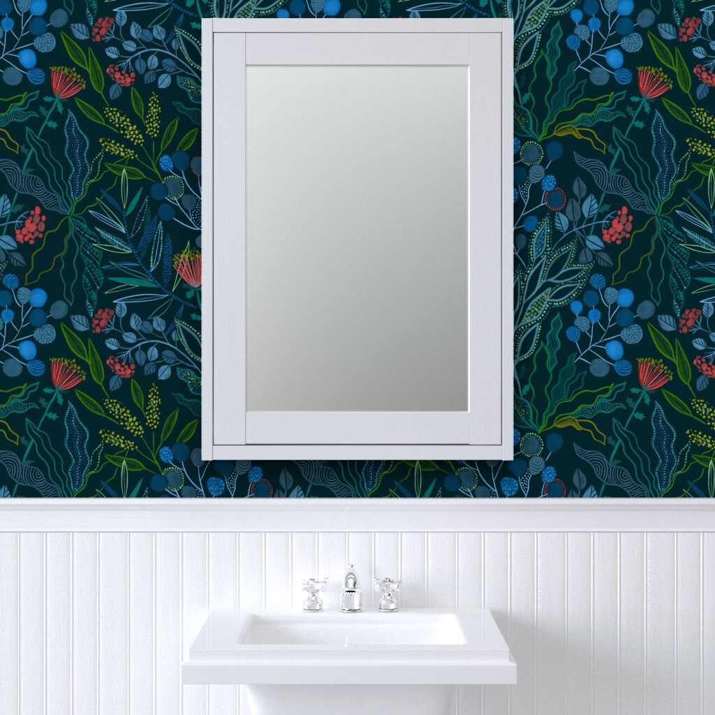 Australian Floral Wallpaper Botanical Australian Flora | Etsy