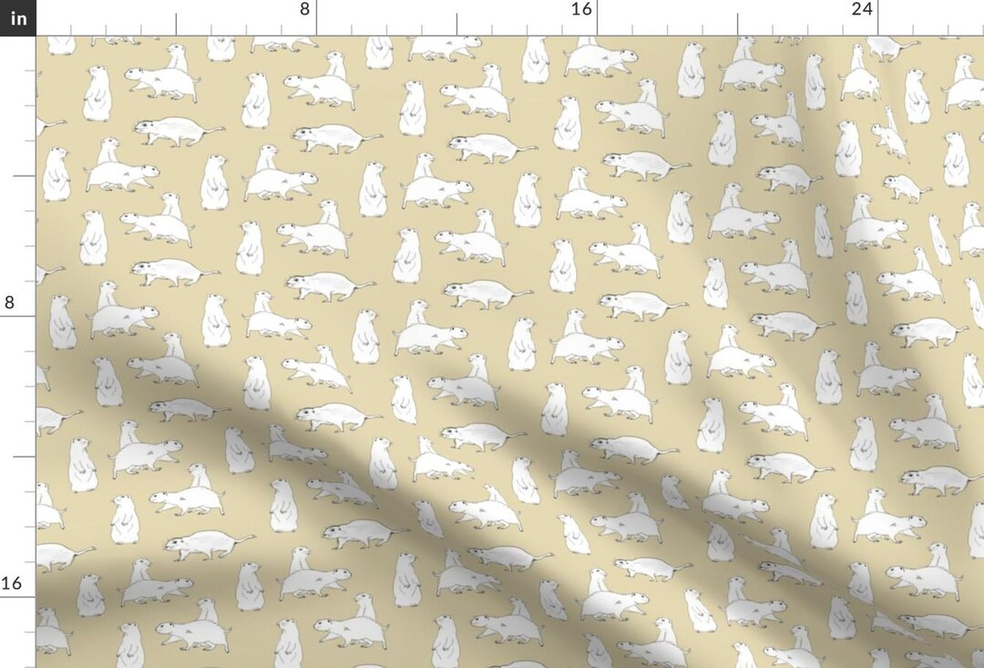 Prairie Dogs Fabric - Prairie Dog by Crumpetsandcrabsticks - Zoo Animal ...