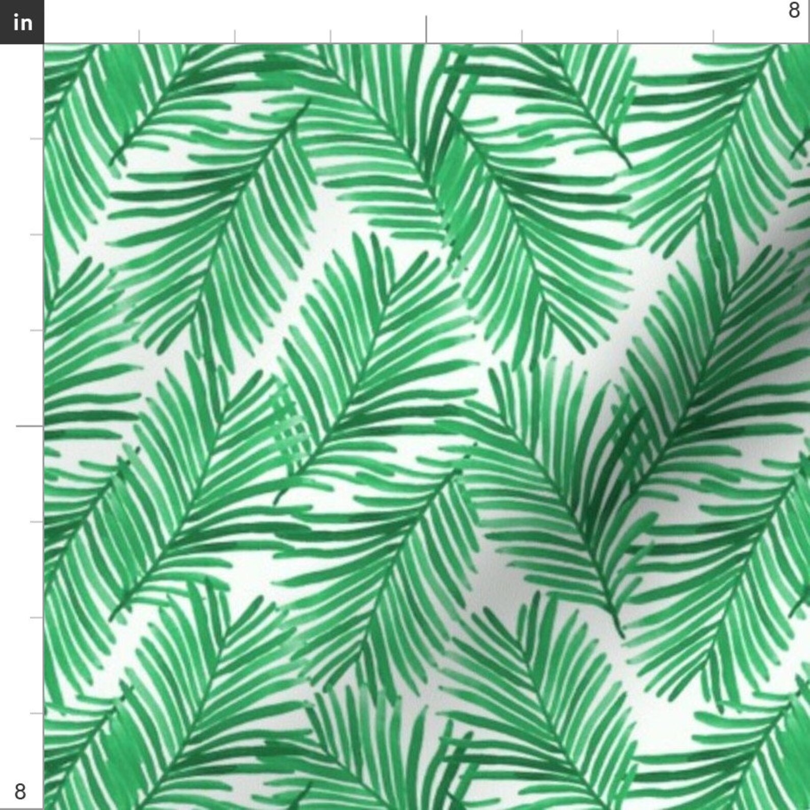 Palm Tree Fabric Tropical Palm Leaves Summer Tropic Exotic - Etsy