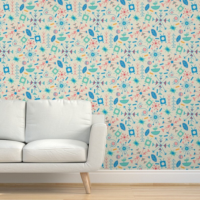 Unblinkstudio Wallpaper Jet Age Atomic By-jackietahara - Etsy