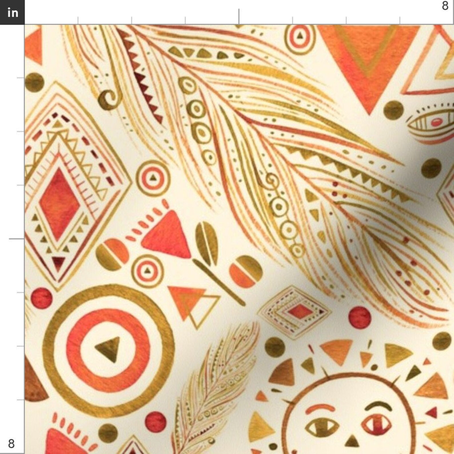 Bohemian Fabric Bohemian Adventure by Grace Andersson Boho | Etsy