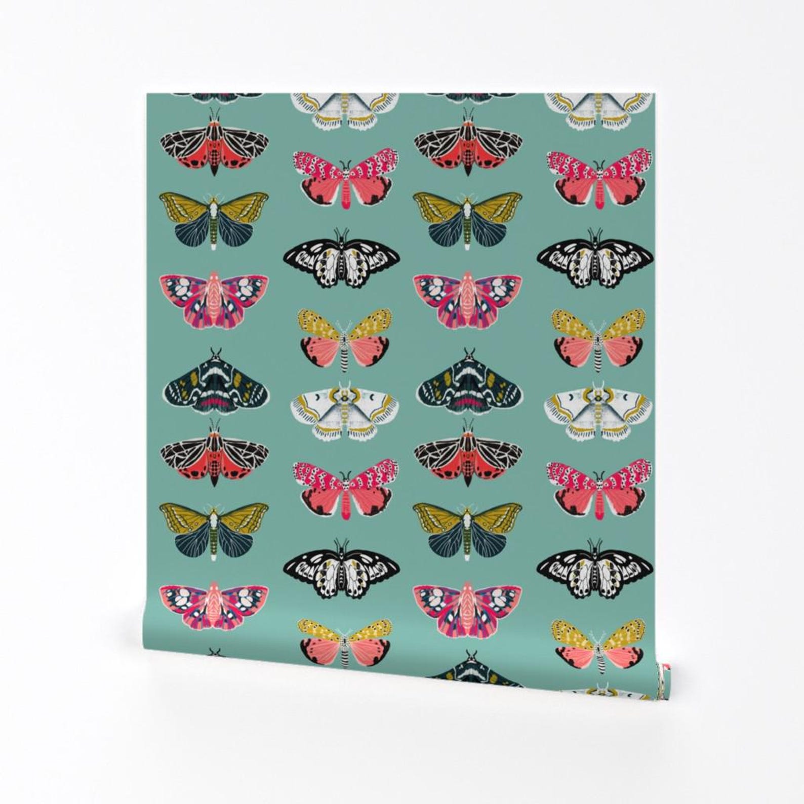 Moth Wallpaper - Moths Butterflies Lepidoptery by Andrea Lauren - Moth ...