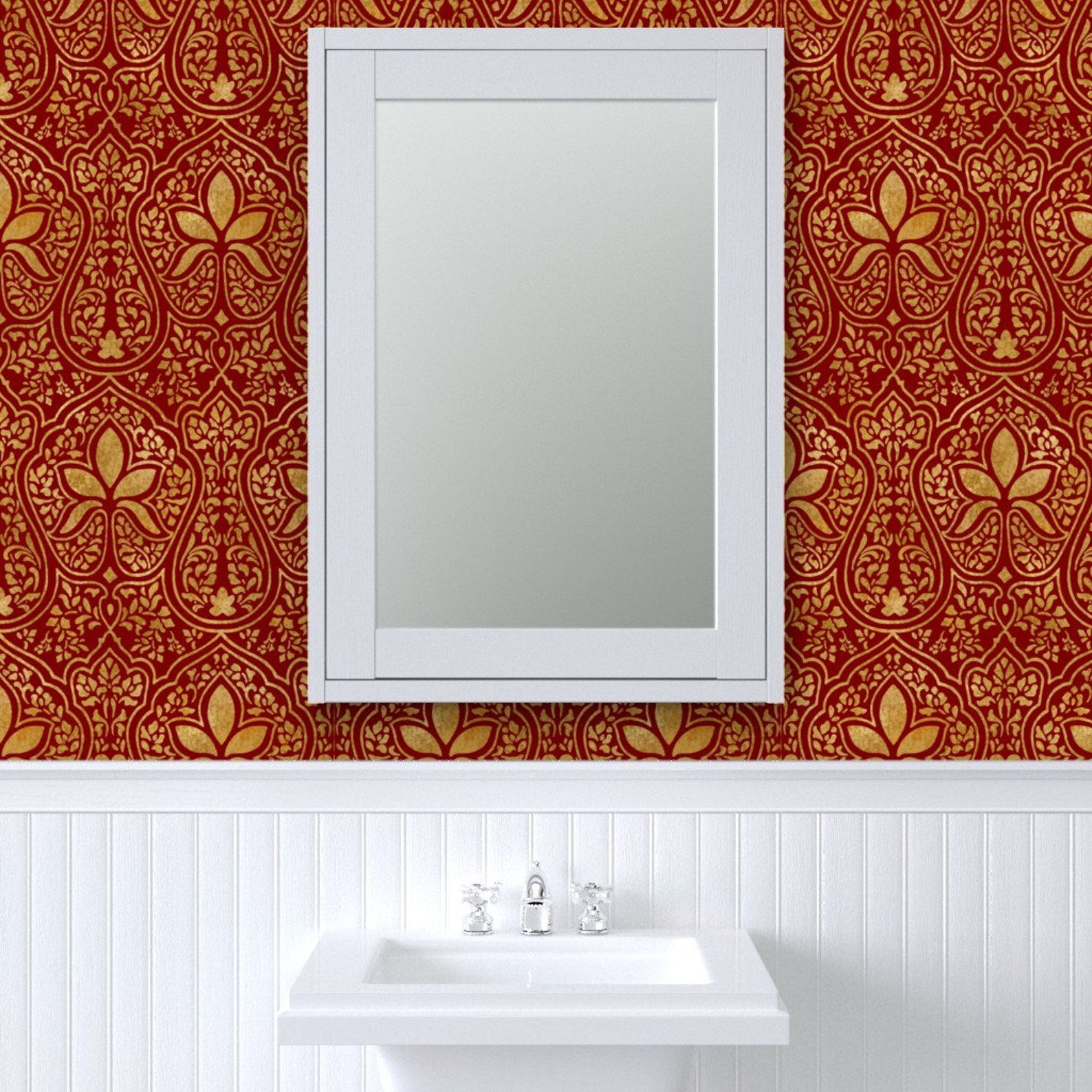 Indian Inspired Wallpaper Rajkumari Batik by - Etsy